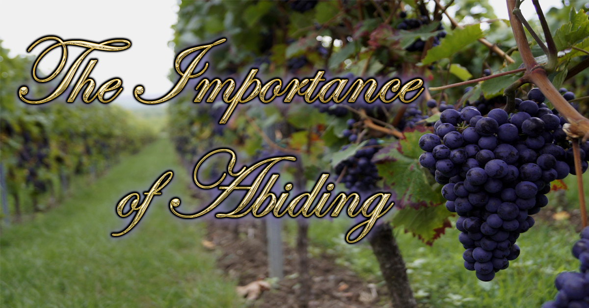 The Importance of Abiding - Living Grace Fellowship